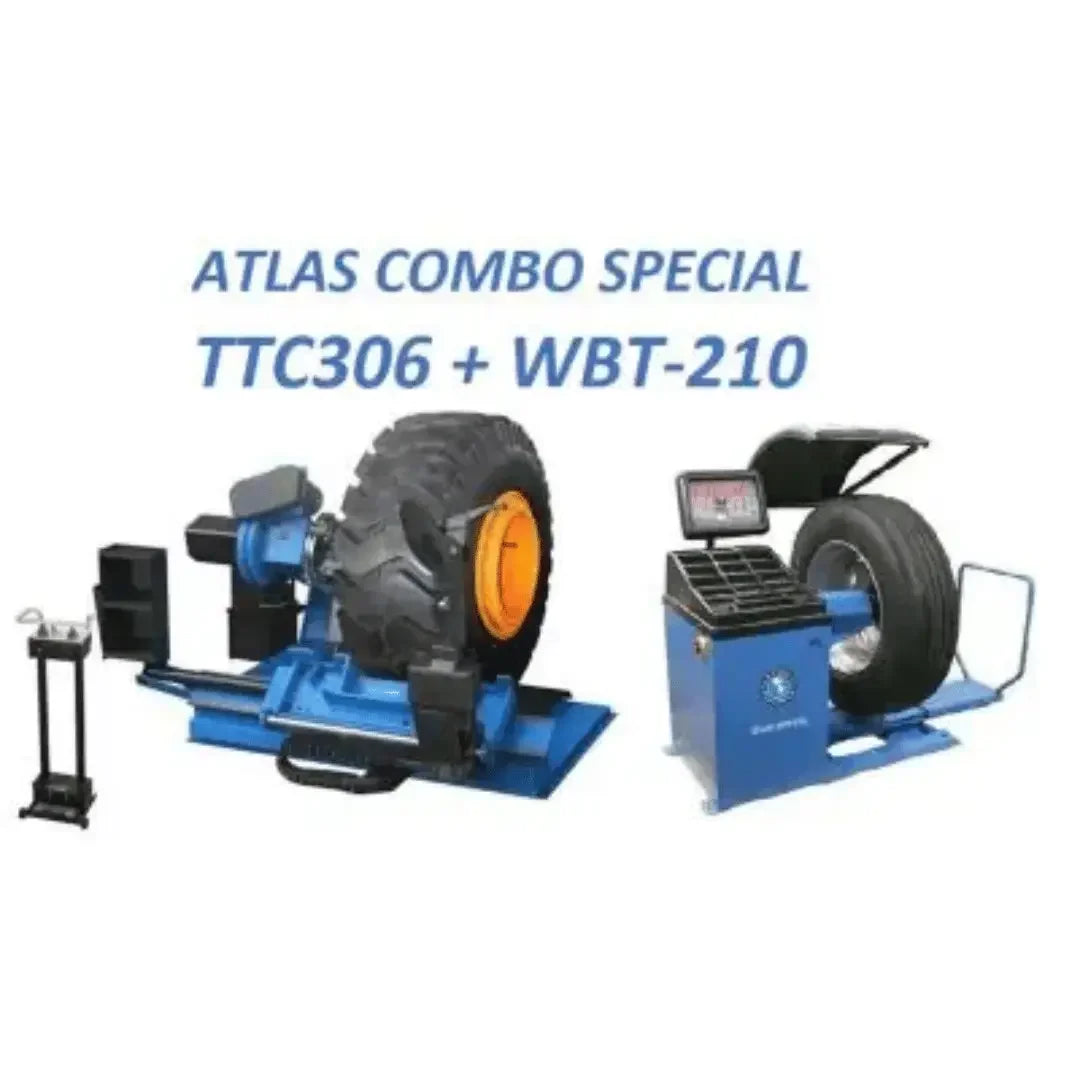 Atlas TC306 Tire Changer + WBT-210 Wheel Balancer Combo Package ...