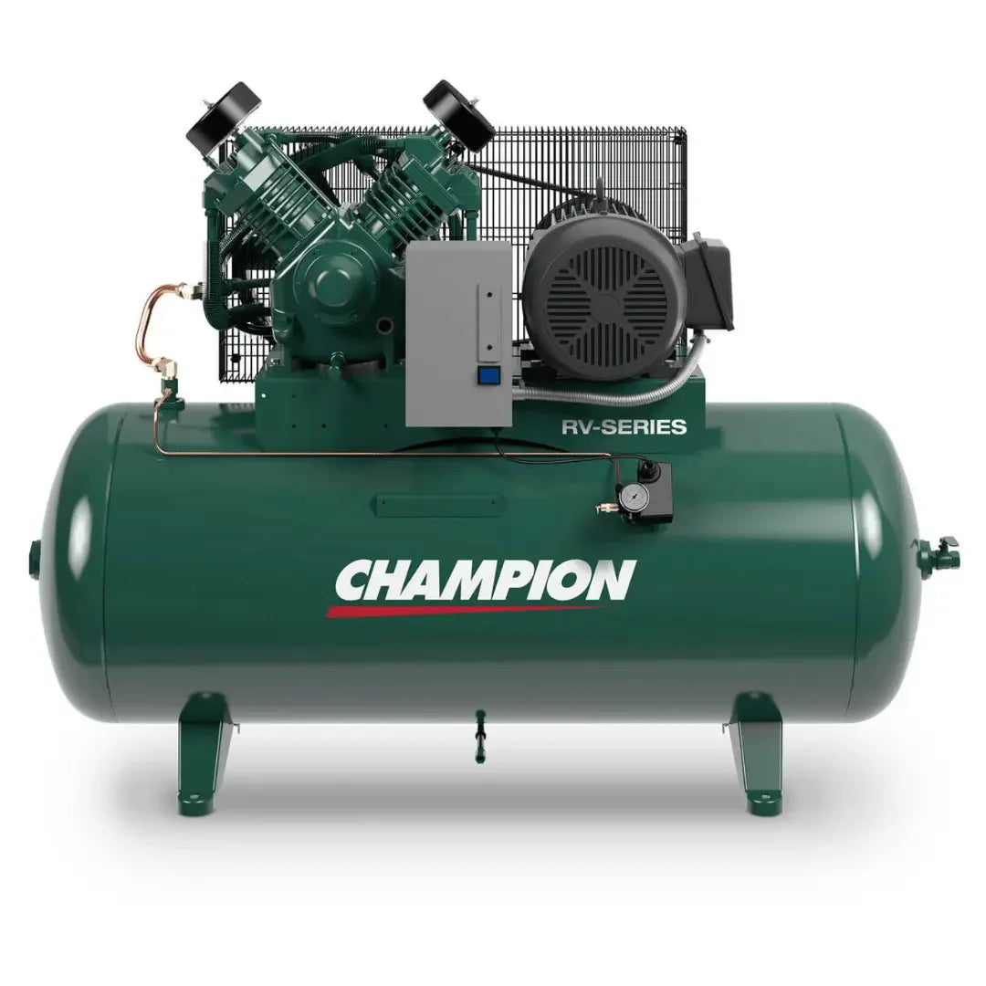Champion HRV1012 10 HP 3 Ph, RPM 1800, 120 Gallon Tank Air Compressor ...