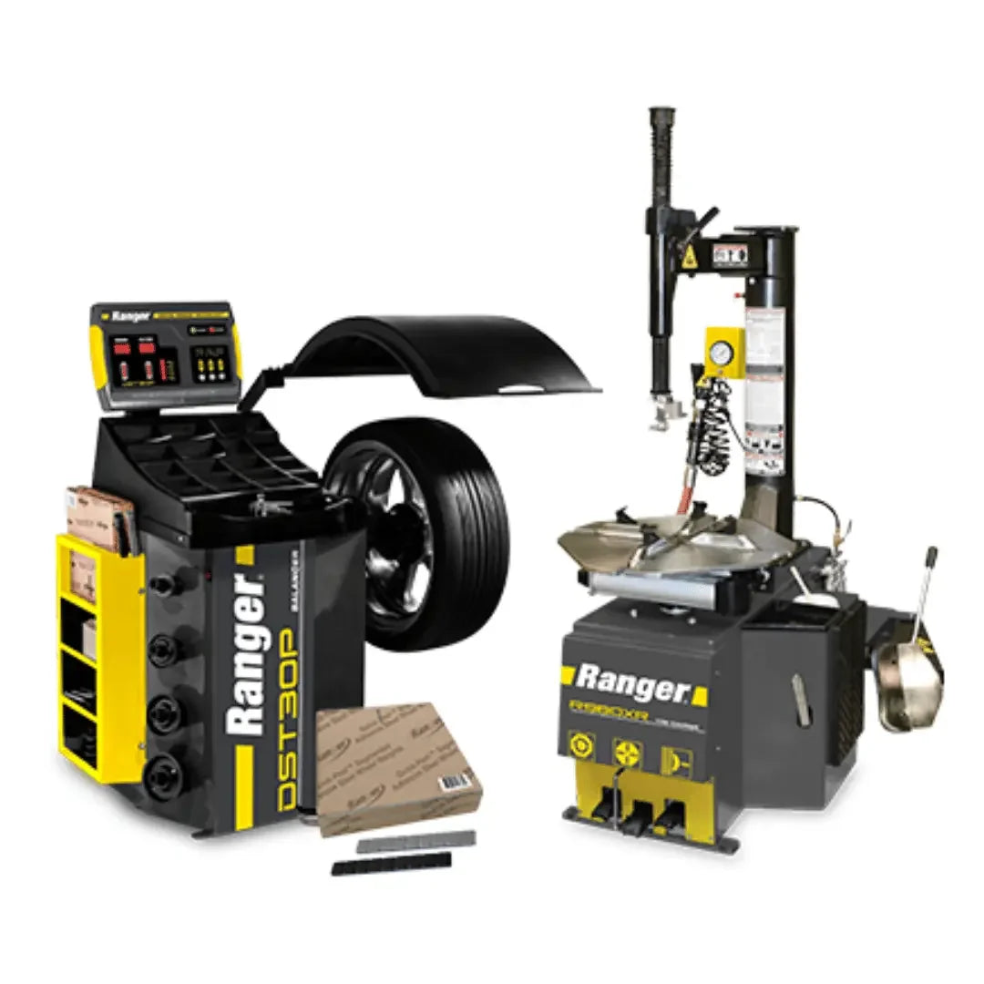 Ranger R980XR Tire Changer - DST30P Wheel Balancer - Tape Wheel Weight ...